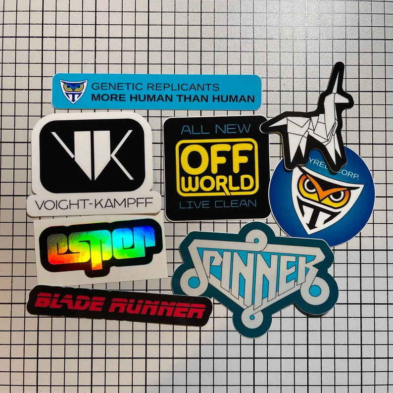 Blade Runner Sticker Pack! 8 Sticker Set! – Wirehed Laboratories
