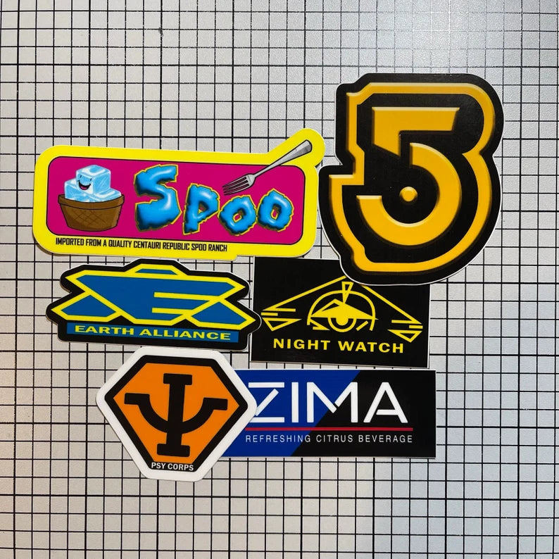 Babylon 5 Sticker Pack! 6 Sticker Set! – Wirehed Laboratories